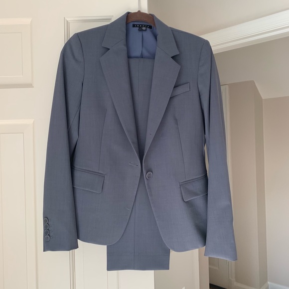 Theory | Jackets & Coats | Theory Full Blue Suit | Poshmark